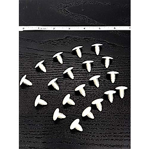 100 pcs Medium Multi-Gauge Rivet 3/16" or 7/32" Hole Patio Strapping Fasteners Webbing Lawn Chair Lounge (White)