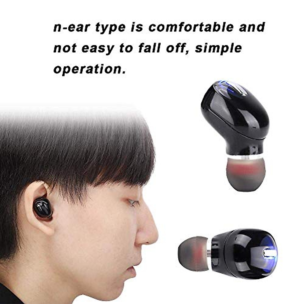 Wireless Ear Buds Wireless Earbuds, Bluetooth Earphone Bluetooth Headset Wireless Headphones, for Sports for Fitness(Black)