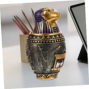 3pcs Egyptian Urn Pet Ash Storage Bottle Pet Commemorative Casket Pet Cremation Urn Bone Ash Container Urn for Cat Ashes Animals Ash Bottle Dog Ash Bottle Pet Cinerary Holder