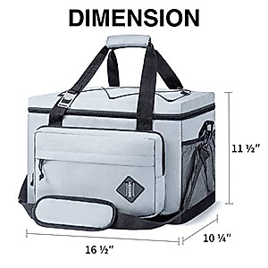 Soft Cooler Bag 48-Can Insulated Soft Cooler Large Collapsible Cooler Bag 35L Lunch Coolers for Picnic, Beach, Work, Trip