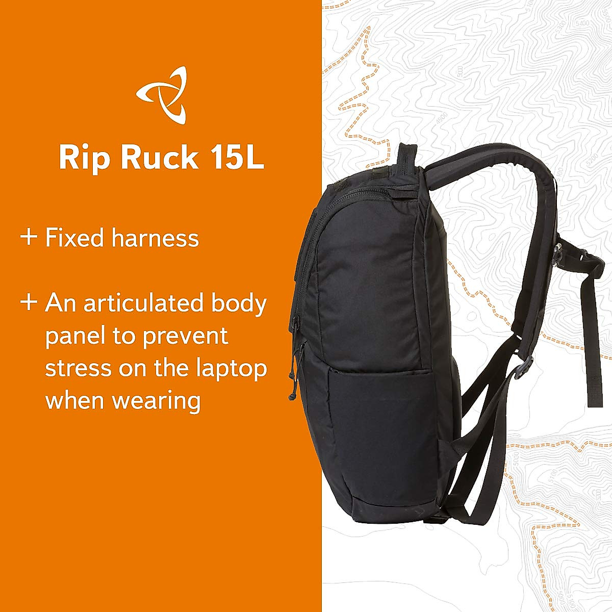 Mystery Ranch Rip Ruck 15-Black Everyday Companion Bag