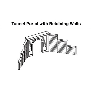 Woodland Scenics Random Stone HO Tunnel Portal