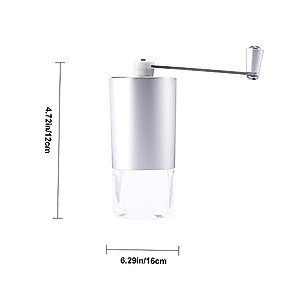 GOOHOCHY 1pc Hand Mill hand coffee mill knight pill crusher kitchen automatic pill crusher best pill crusher Manual Bean Grinder burr coffee grinders hand grinder office Metal Plastic