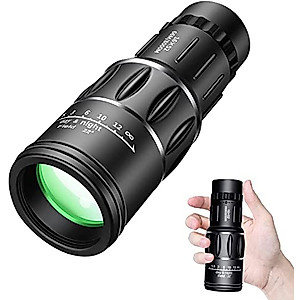 Monocular Telescope 16x52 with Night Vision,Monocular for Adults Kids,High Power Compact Waterproof Monocular,with FMC BAK4 Prism Scope Bird Watching Camping, Hiking,Concert
