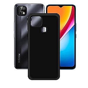 LMLQSZ Black Cover for Infinix Smart 5 Pro, Flexible Silicone Slim fit Soft TPU Shell Cute Back Case Bumper Rubber Protective Case for Infinix Smart 5 Pro (6,52")