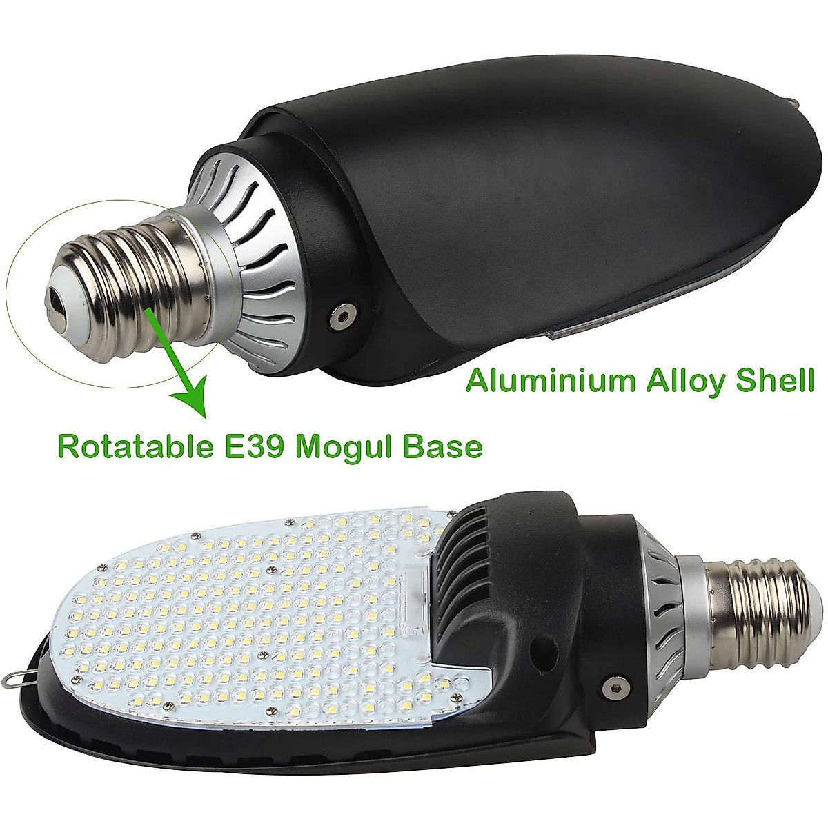 115W LED Corn Retrofit Lamps, Rotatable E39 Mogul Base, 5000K 15500 LM (400-500W MH Equiv.) 180° Commercial LED Paddle Bulb for Retrofitting Parking Lot Wall Pack Flood Lighting Fixtures (8)