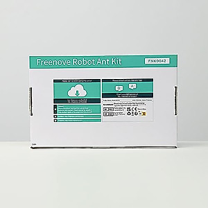 Freenove Robot Ant Kit (Compatible with Arduino IDE), Dot Matrix Expressions, Ultrasonic Obstacle Avoidance, Colorful Lights, App, STEM Project