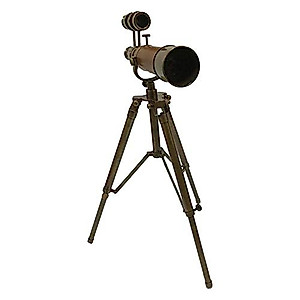 Hassanhandicrafts Nautical Antique Brass Spyglass Telescope Double Barrel with Brass Tripod Stand