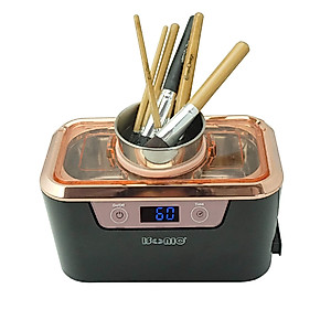 iSonic DS310 Miniaturized Commercial Ultrasonic Cleaner With Integrated Stainless Steel Beaker Holder Set For Jewelry, Cosmetic Tools, Eyeglasses, 110V 55W