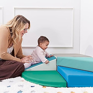 ECR4Kids SoftZone Junior Tiny Twisting Climber, Beginner Playset, Contemporary, 5-Piece