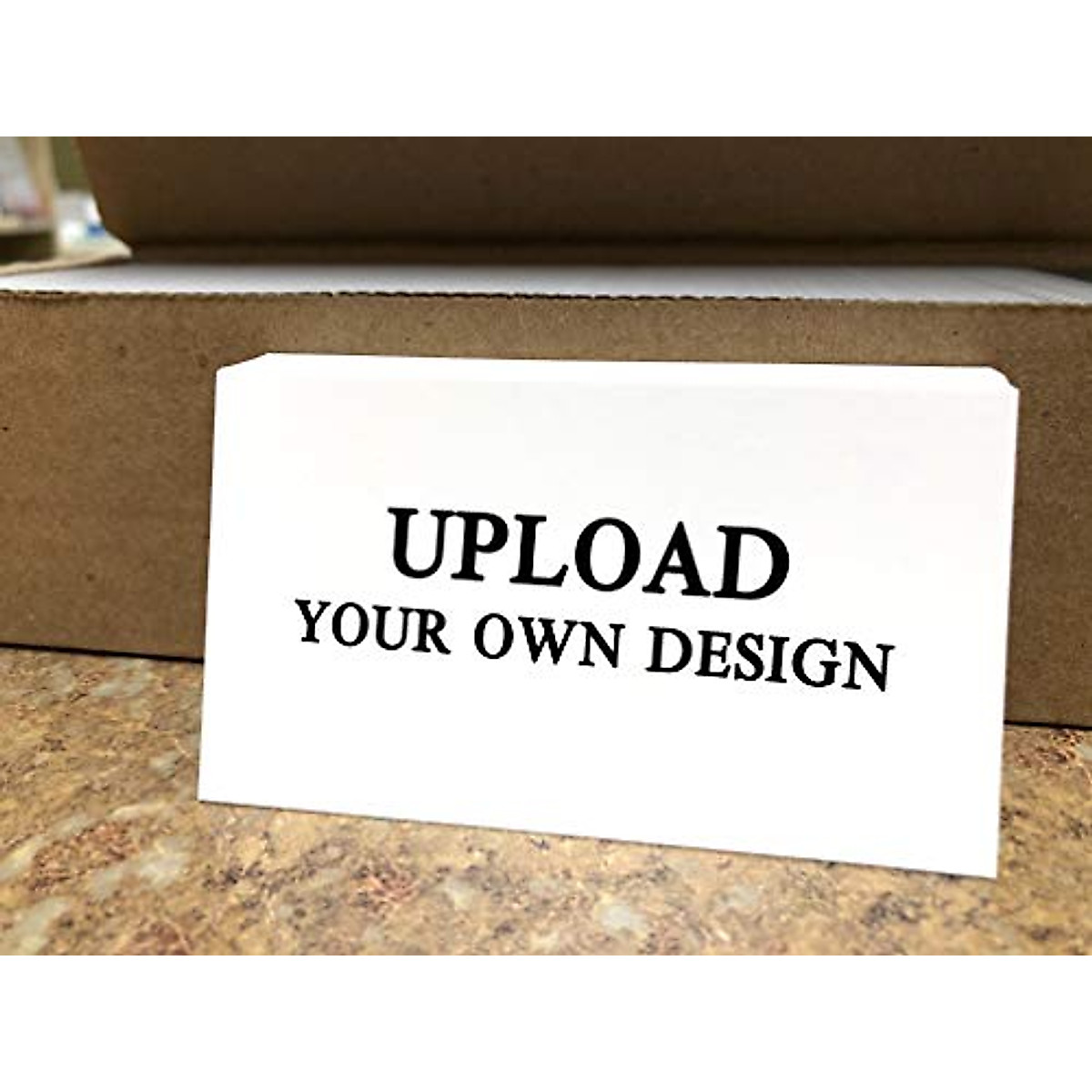 Upload Your Own Design - Business Cards 500 pcs- Free Matte or UV Glossy Finishing. 16pt cover (129 lbs. 350gsm-Thick paper) (Matte Finishing), Made in The USA