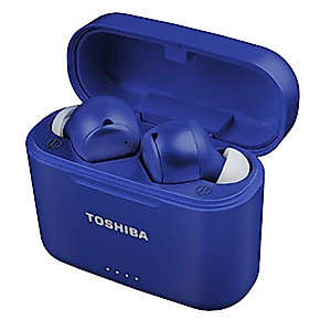 Toshiba Air Hush Active Noise Cancelling True Wireless Earphones, Midnight Blue (RZE-BT1050E)