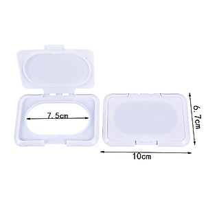30Pcs Disposable Baby Wipes Lid Wipes Cover Single Sheet Dispenser Portable Child Wet Tissues Box Lid, 3.94 x 2.64 Inches
