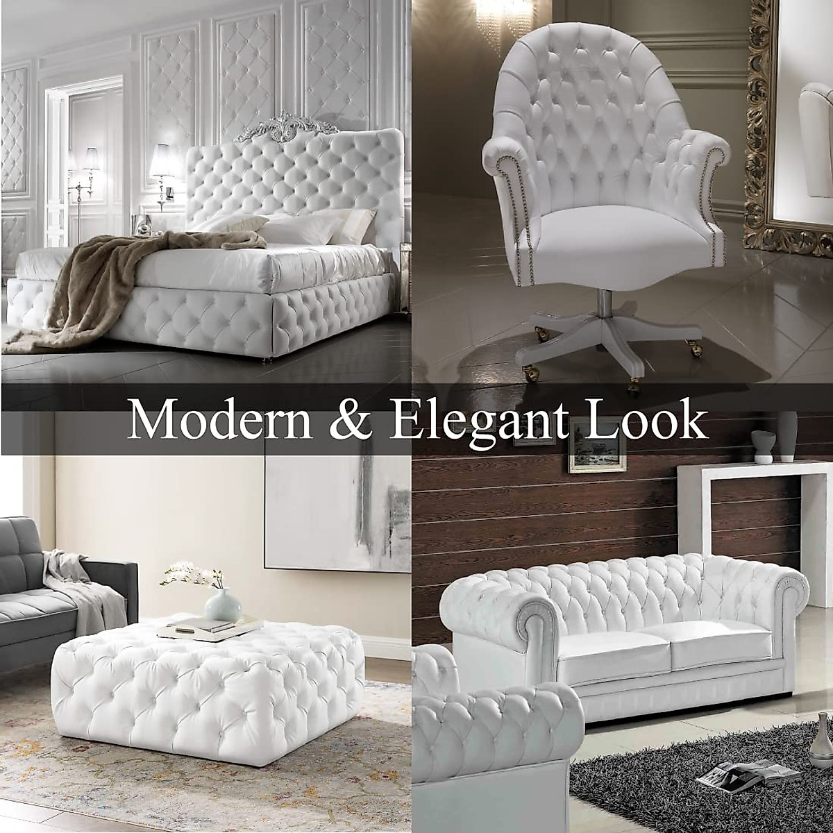 FABRICS FOREVER – Contemporary Faux Leather Collection - Dore Hard Coal Vinyl Fabric Material Faux Leather Sheets for DIY, Crafts…