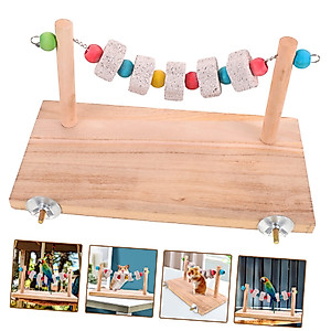 iplusmile 3pcs Chew Toys Parakeet Perch Bird Toy Wooden Bird Perch Parrot Perch Stands Bird Cage Stand Cage Bird Stand Parrot Chewing Toy Cage Bird Perch Cage Parrot Stand Parrot Swing Toy