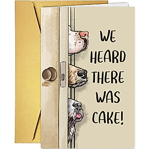 Funny Birthday Card from Dog, Cute Dog Birthday Card, Happy Birthday Card for Dog Dad Mom, Humorous Birthday Card for Him Her