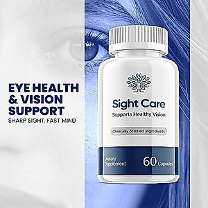 (Official) Sight Care - SightCare Pills, Sight Care 20/20 Vision Capsules Advanced, Sightcare Capsules for Eyes, Sight Cares, Sightcare Eye Reviews (60 Capsules, 30 Days)