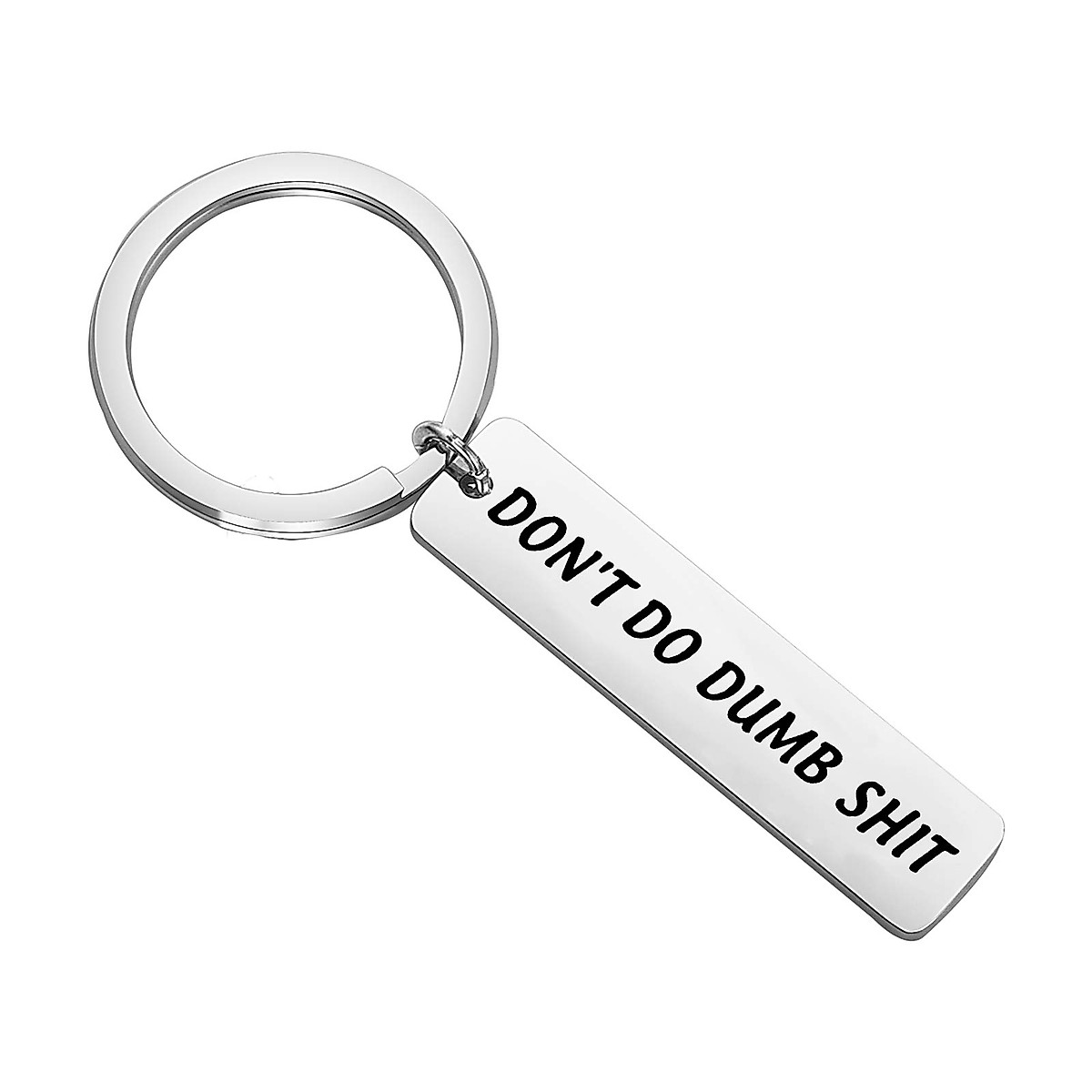 CYTING Funny Keychain Drive Safe Keychain Don't Do Dumb Shit Funny Graduation Gift for Family Friends