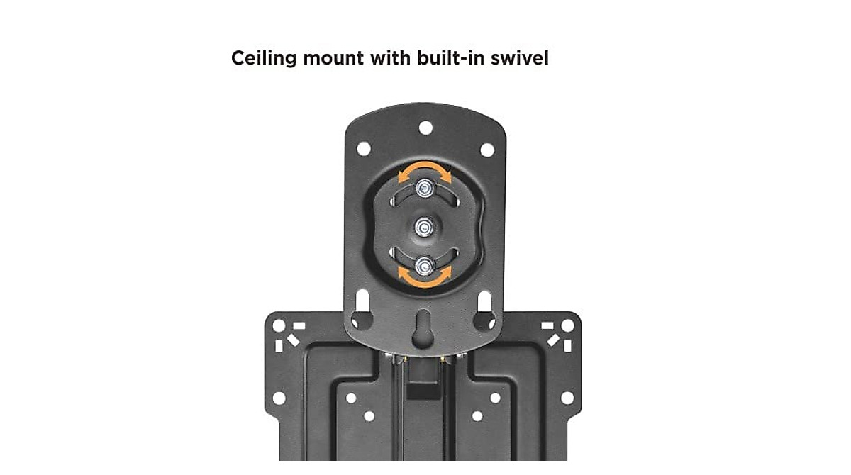 Mount Plus CM322 Flip Down TV Ceiling Mount - Fits 19-42"