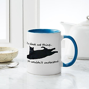 CafePress Black Cat Thing Mugs Ceramic Coffee Mug, Tea Cup 11 oz