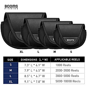Booms Fishing RC2 Spinning Reel Cover, Fishing Reel Protective Case, Fit for 5000~10000 Reels, X-Large Size