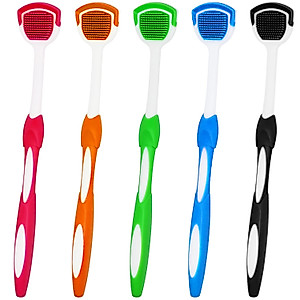 Tongue Brush, Tongue Scraper, Tongue Cleaner, Tongue Scraper Brush, Tongue Scraper Cleaner, Tongue Brushes, Helps Fight Bad Breath, 5 Tongue Scrapers, 5 Pack