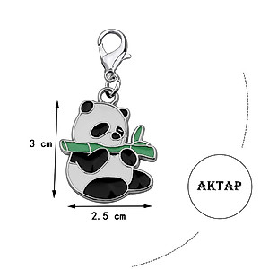 AKTAP Panda Necklace Panda Lover Gifts Infinity Y Necklace Cute Animal Panda Bear Jewelry for Mother's Day Birthday Gift BFF Jewelry