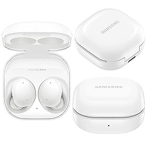 SAMSUNG Galaxy Buds2 True Wireless Earbuds Noise Cancelling Ambient Sound Bluetooth Lightweight Comfort Fit Touch Control, International Version (White)