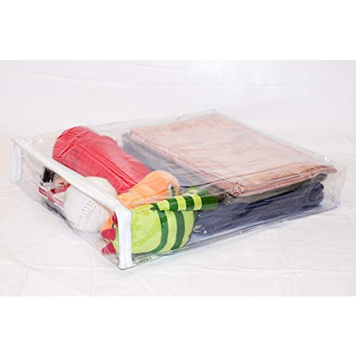 Clear Vinyl Zippered Storage Bags 15 x 18 x 3 Inch 5-Pack
