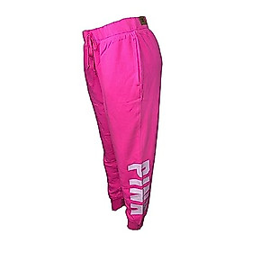 Victoria's Secret Pink Everyday Lounge Relaxed Jogger Sweatpants Color Pink New (US, Alpha, X-Large, Regular, Regular, Pink)