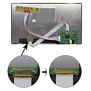 13.3 inch 1920x1080 FHD 400nit 30pin eDP IPS LCD Screen and HDMI Controller Board, for Raspberry PI/Smart Mirror/DIY sub Display