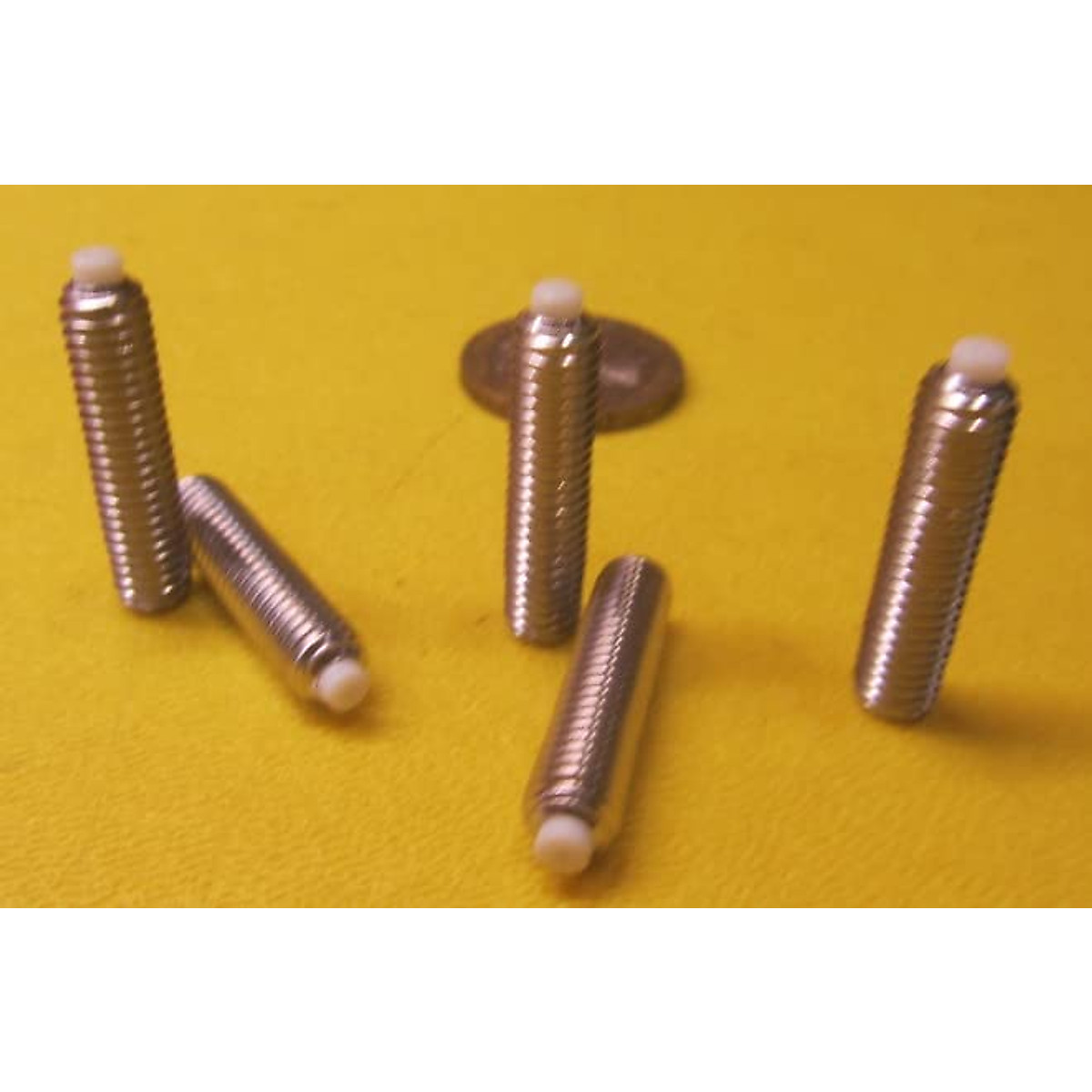 18-8 Stainless Steel Nylon Tip Set Screw M6 × 1 mm x 25 mm Thread Length 5 pcs