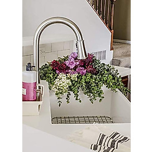 Pfister Pfirst Series Kitchen Faucet with Pull-Down Sprayer, Single Handle, High Arc, Stainless Steel Finish, G529PF2S