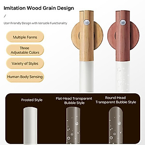 Portabl Bar-Shaped Smart Motion Sensor Night Light, Build in Rechargeable Battery Magnetic LED Wall Sconce for Living Room, Bedroom, Hallway, Wardobe. (1 Pack)