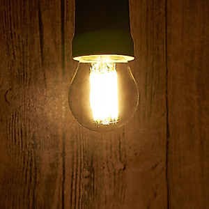 CTKcom 4W G45 Dimmable Edison Style Antique LED Light Bulb(4 Pack)- LED Filament Bulb 40W Incandescent Equivalent 400LM 2700k Warm White Lamps for Home Pendant Antique Light Fixtures E26/E27 110V~130V