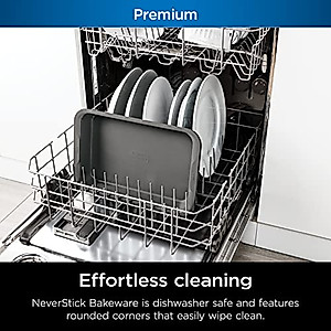 Ninja B30613 Foodi NeverStick Premium 9 inch x 13 inch Cake Pan, Nonstick, Oven Safe up to 500⁰F, Dishwasher Safe, Grey