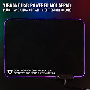 Ritz Gear RGB Gaming Accessories Kit | 4-in-1 Rainbow LED Backlight Bundle PC Combo with Multimedia Keyboard, Optical Mouse, Mouse Pad & Headset w/Adapter | for Windows 7+ Desktop, Laptop, Xbox & PS4