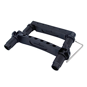 Guyker Guitar Tune-O-Matic Bridge and Stop Bar Tailpiece Combo with Anchors and Studs Replacement Compatible with LP SG EPI 6 String Electric Guitar Black