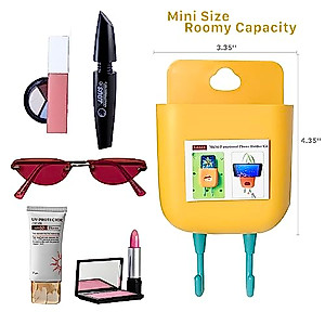 Lopau Phone Case Holder Accessory Compatible with Bogg Bag, Decorative Insert Travel Organizer Kit, Rubber Tote Accessories for Keep Your Phone Lipstip Sunglasses Wallet Keys Easy to Reach(Yellow)