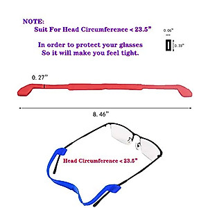 ELANE 10 Pcs Eyeglass Straps for Kids,Safety Eyewear Retainers Glasses Strap for Kids,Eyeglass Straps for Sports