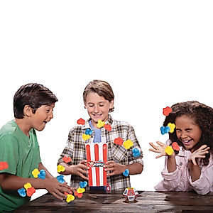 Moose Racing Popcorn Poppin' - for Ages 4+ | 2+ Players - Includes Popcorn Box with Timer, Die & Instructions - Fast-Paced Family Fun, Multi (91011)