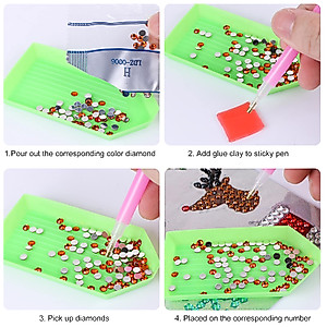 30 PCS Christmas Gem Diamond Art Painting Stickers Kits for Kids,5D DIY Diamond Mosaic Stickers by Numbers Crafts Set for Children, Boys and Girls,Creative Handmade Art Craft Gift