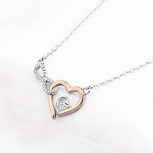 PLITI Bonus Daughter Gift Stepdaughter Jewelry Infinity Heart Pendant To My Beautiful Bonus Daughter Necklace Unbiological Daughter Gift (Bonus Daughter Infinity Heart nec)