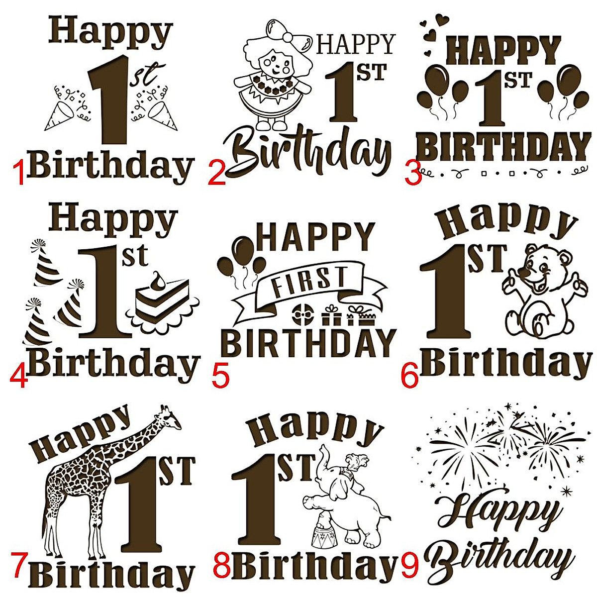 First Birthday Gift for Baby Boy or Girl - Personalized Block - Baby 1st Birthday Gifts - for Baby Girl and Boy Present - First Blocks - Custom Engraved Wooden Year Keepsake Memory Name