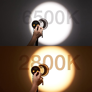 Godox ML60Bi Bi-Color 60W LED Video Light, 2800K-6500K Color Temperature, CRI 96+ TLCI 97+, 10100Lux@1m with Reflector, 7 FX Effects, Slient Mode, Multiple Control Methods,W/Cleaning Cloth