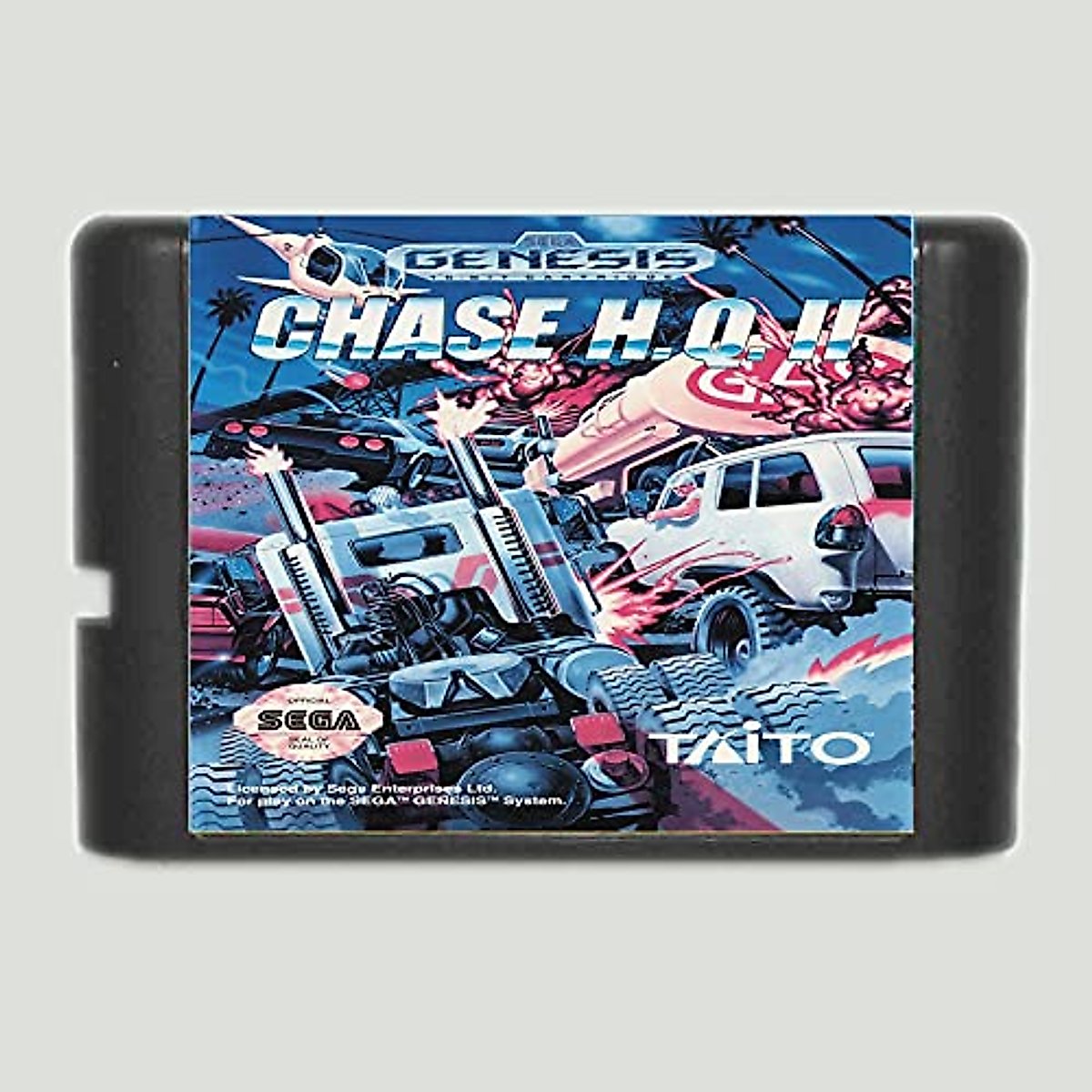 Royal Retro Chase H.Q.II 16 bit MD Game Card For 16 bit Sega MegaDrive Genesis game console (JAP Shell)