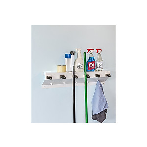 EX-CELL Economy Cleaning Tool Organizer - 24x3x4" - White