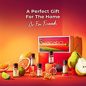 Panaro Fruity Premium Fragrance Oils (Set of 5x10ml) - Get Well Soon Gifts- Sweet, Joyful & Fragrant