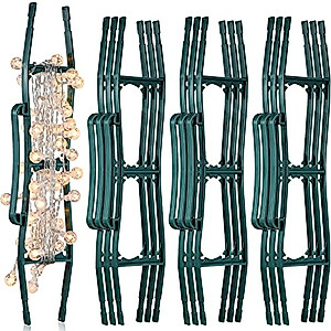 Vicenpal Christmas Lights Storage Holder, Holiday Light Storage All Purpose Light Cord Wind up Organizer for String Lights, Extension Cords, Magnet Fishing Rope (Green, 12 Pieces)