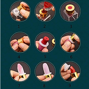 3 Set DIY Lipstick Mold Set Silicone Lipstick Making Mould Lip Balm Maker Cosmetic DIY Mold for 12.1mm Lipstick Tube